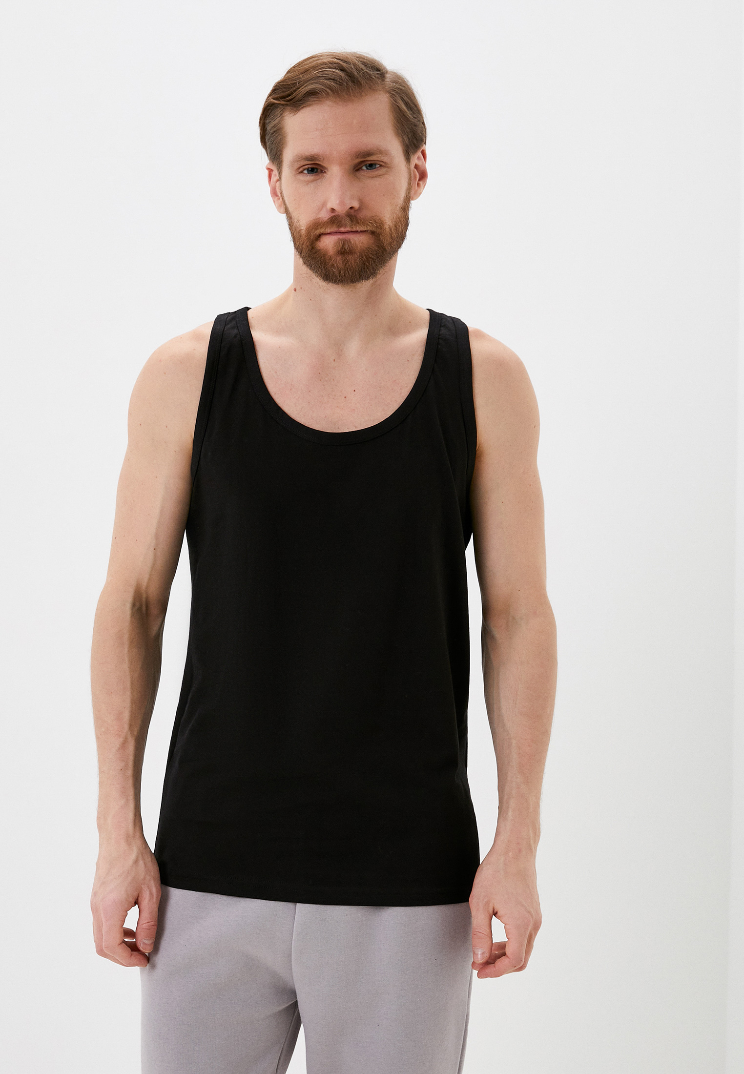 Майка Koton, цвет: черный, RTLACJ883401 — купить в интернет-магазине Lamoda