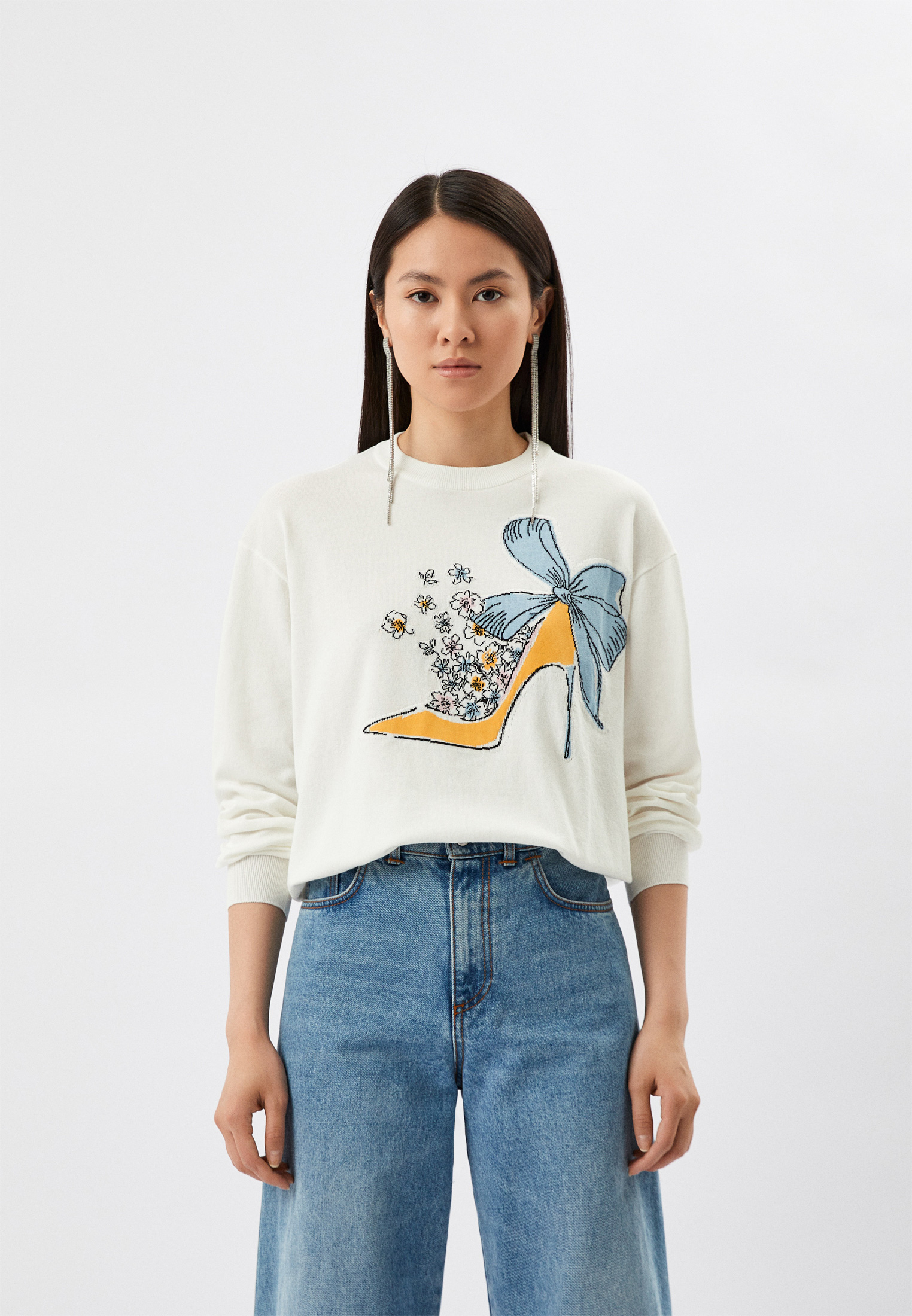 Джемпер Boutique Moschino, цвет: белый, RTLACJ974501 — купить в ...