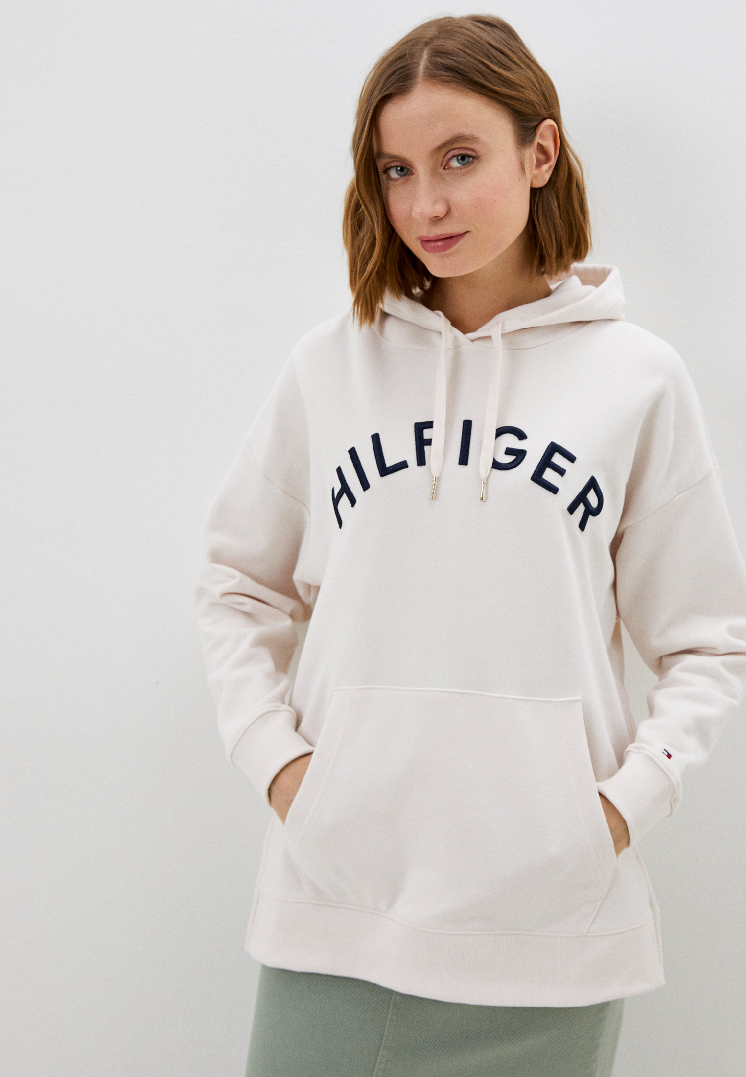 Худи Tommy Hilfiger, цвет: бежевый, RTLACK110701 — купить в интернет ...