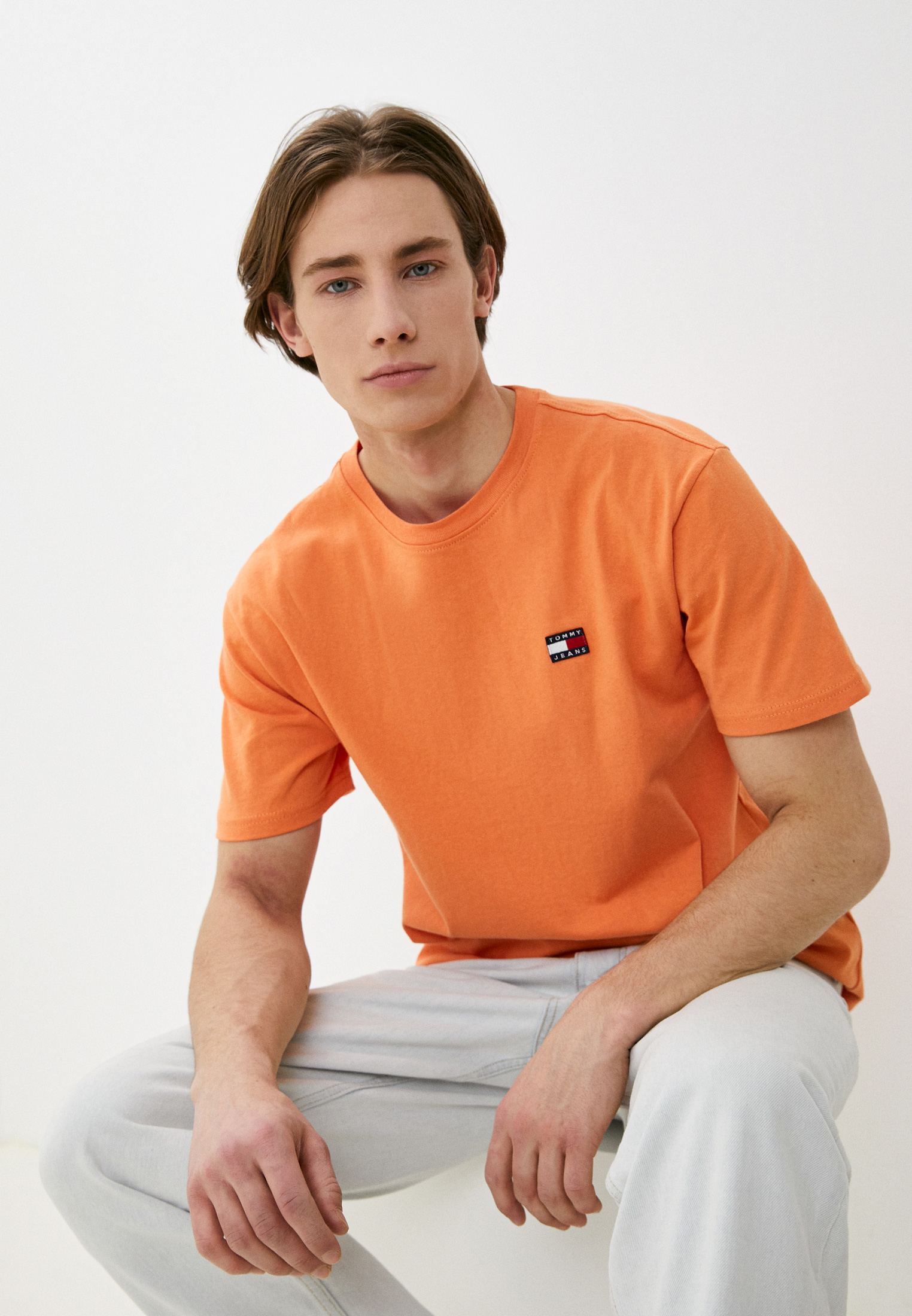Футболка Tommy Jeans, цвет: оранжевый, RTLACK159601 — купить в интернет ...