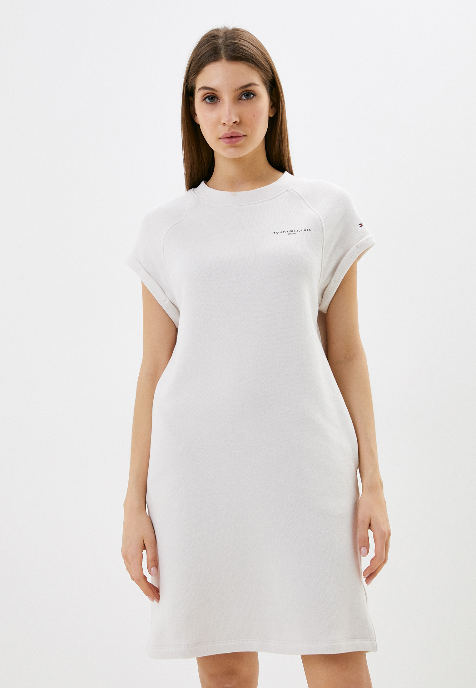 Платье Tommy Hilfiger, цвет: белый, RTLACK180401 — купить в интернет ...