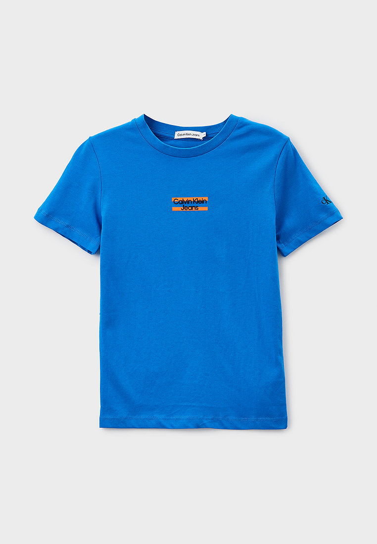 Футболка Calvin Klein Jeans цвет синий Rtlack190301 — купить в