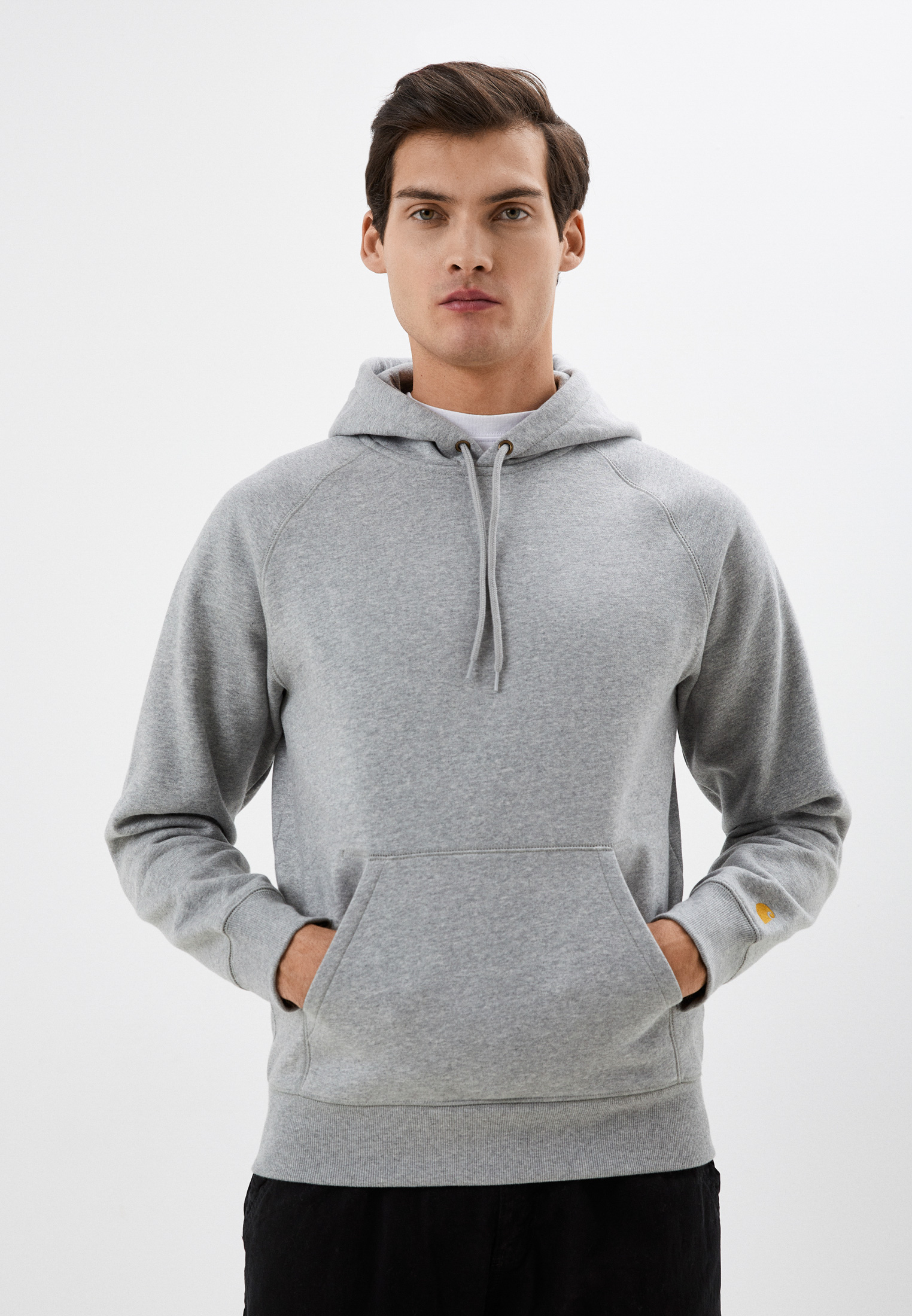 Худи Carhartt WIP, цвет: серый, RTLACK406101 — купить в интернет ...