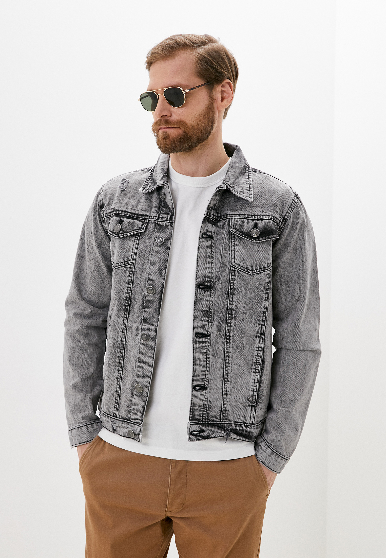 Куртка джинсовая Brave Soul, цвет: серый, RTLACK515801 — купить в ...