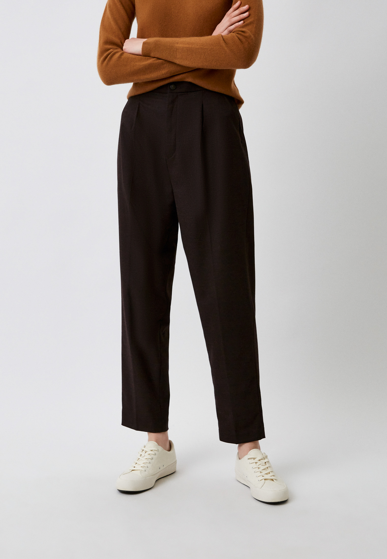 Брюки UNIQLO из фланели, цвет: бордовый, RTLACK669301 — купить в ...