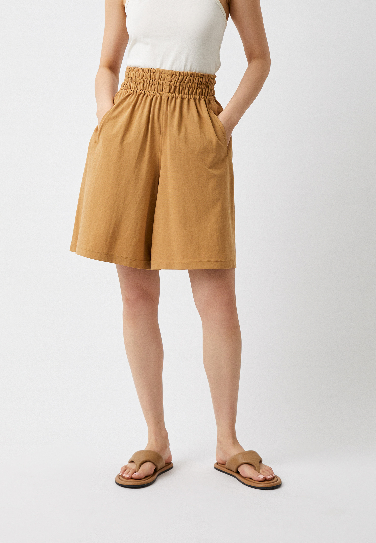 Шорты UNIQLO Uniqlo U, цвет: коричневый, RTLACK751301 — купить в ...