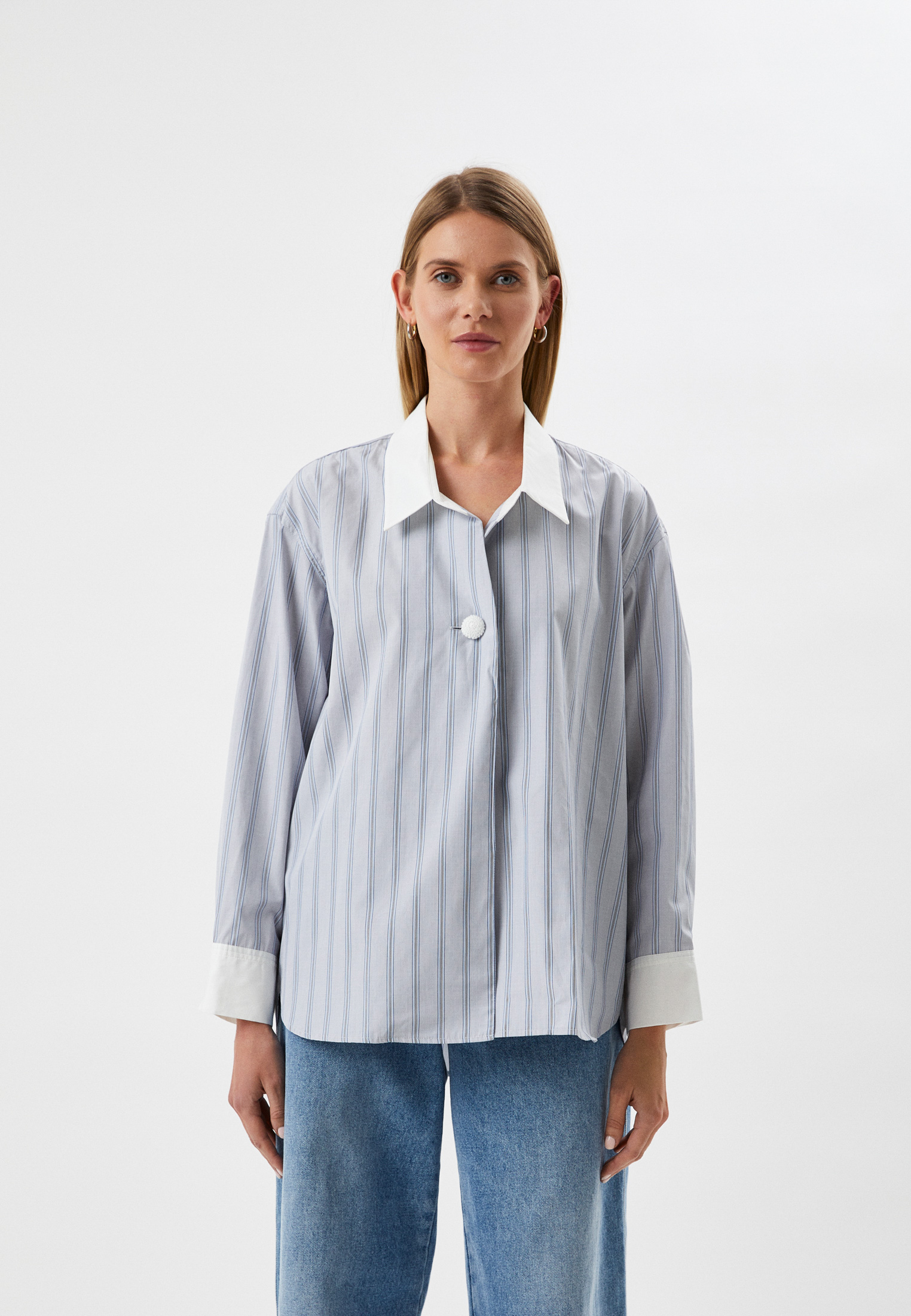 Рубашка Sandro, цвет: голубой, RTLACK803101 — купить в интернет ...