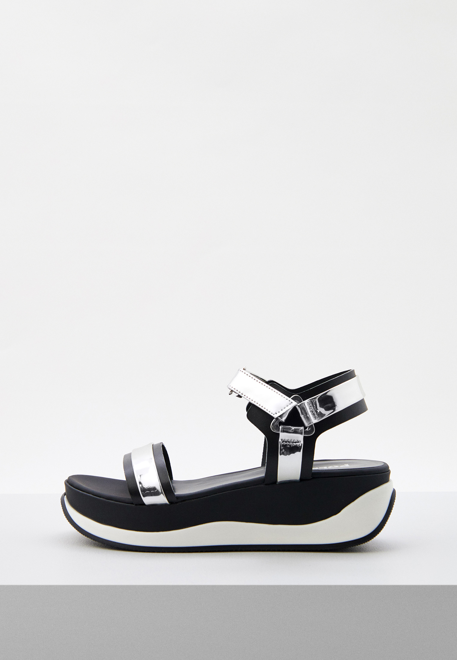 Босоножки Pollini, цвет: серебряный, RTLACK848901 — купить в интернет ...