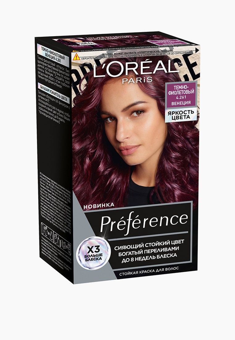 Краска для волос L'Oreal Paris для сияющего цвета с переливами, цвет ...