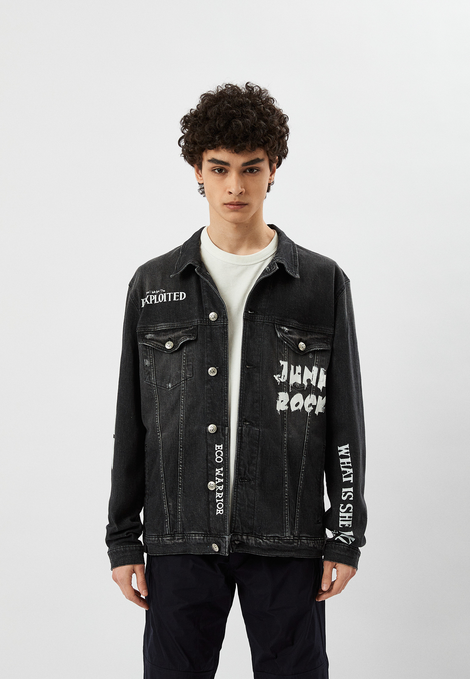 Куртка джинсовая John Richmond, цвет: серый, RTLACK965601 — купить в ...