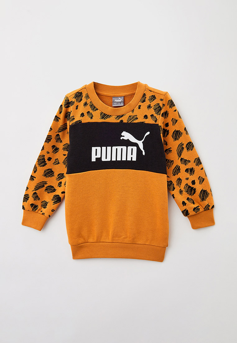 Свитшот PUMA ESS+ PUMA MATES Crew Desert Clay, цвет: оранжевый ...
