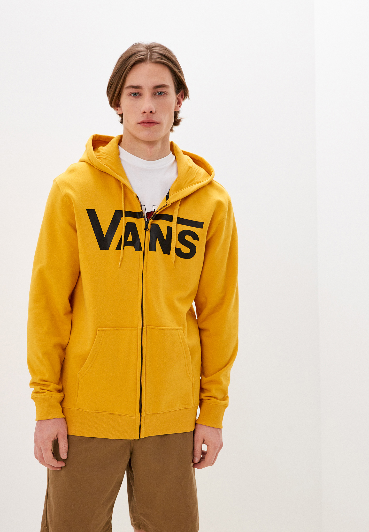 Толстовка Vans MN VANS CLASSIC ZIP, цвет: желтый, RTLACL063201 — купить ...