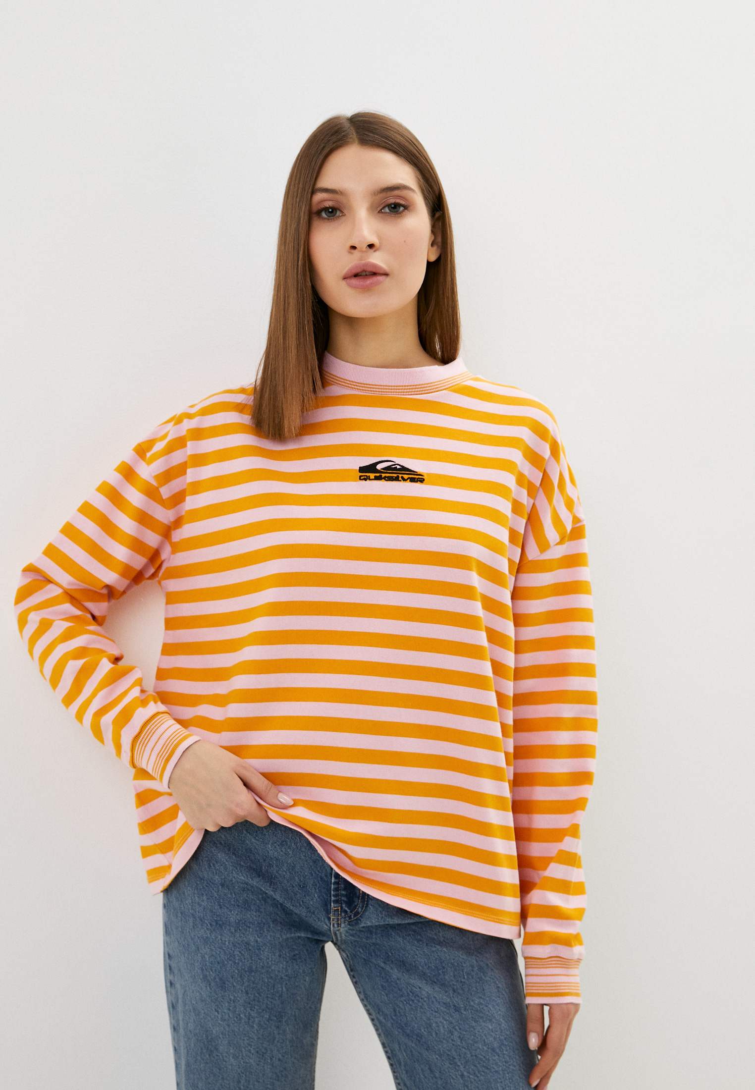 Лонгслив Quiksilver ICONICRIVER W KTTP MEA6, цвет: мультиколор ...