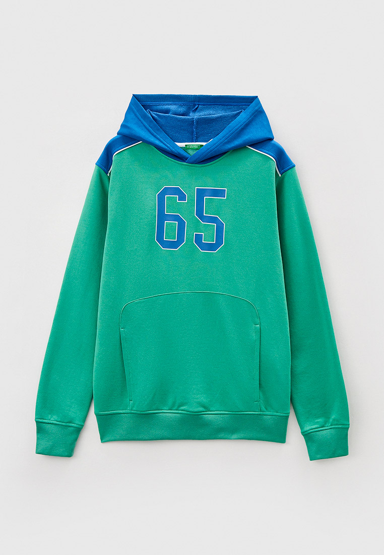 Худи United Colors of Benetton, цвет: зеленый, RTLACL716101 — купить в ...