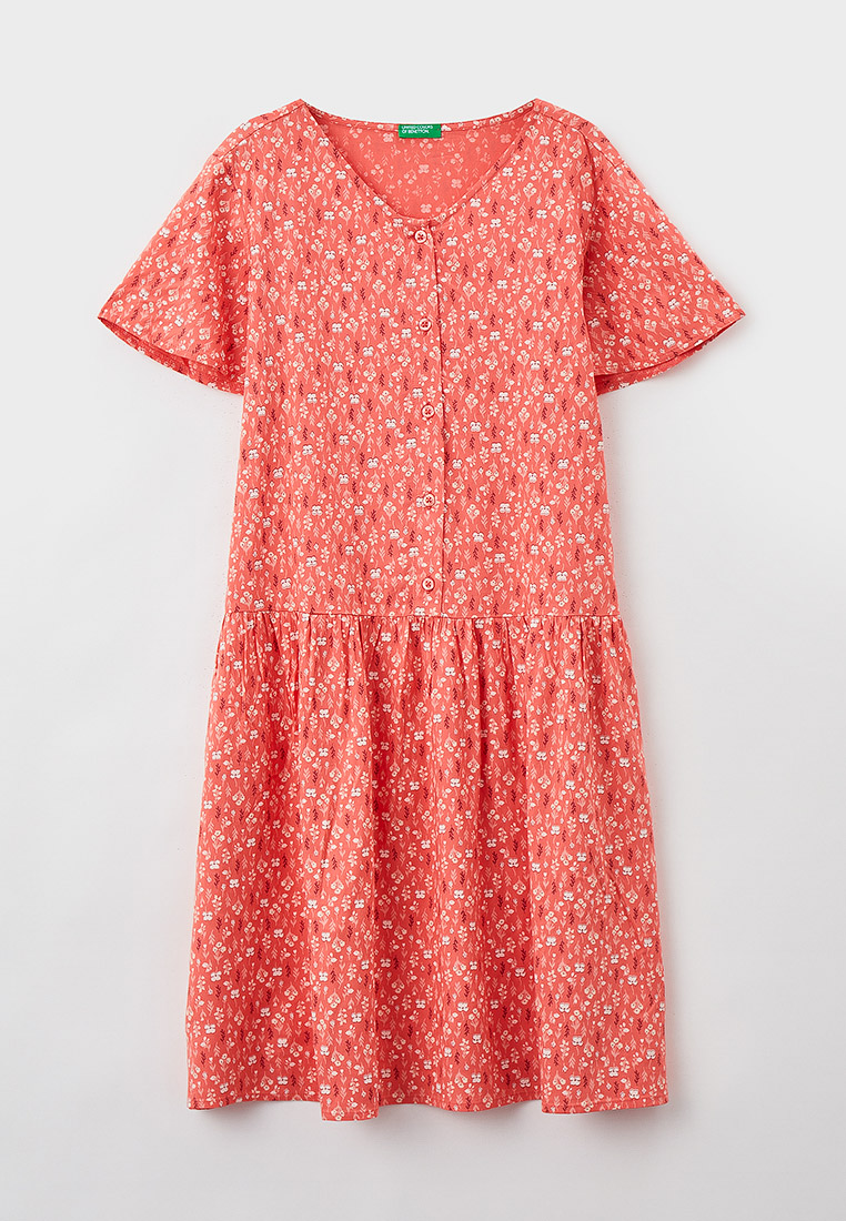 Платье United Colors of Benetton, цвет: коралловый, RTLACL717301 ...