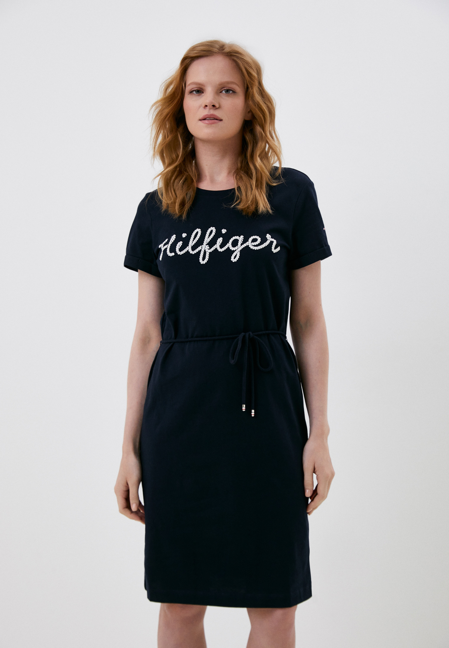 Платье Tommy Hilfiger, цвет: синий, RTLACM074501 — купить в интернет ...
