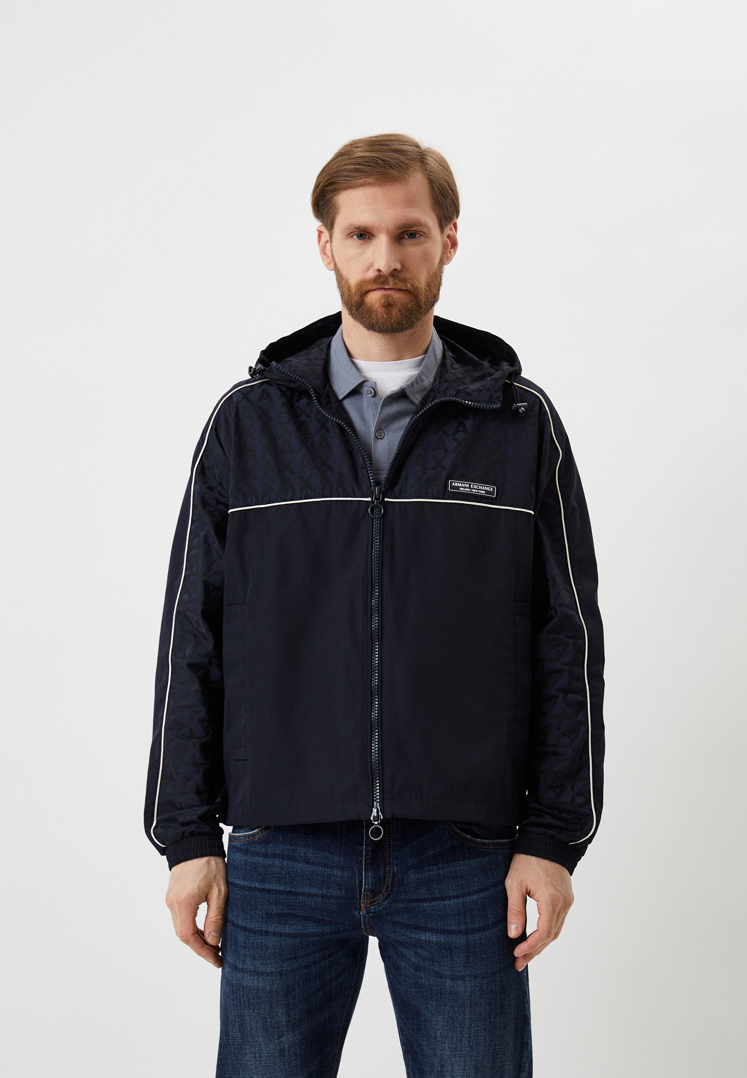 Куртка Armani Exchange, цвет: синий, RTLACM119701 — купить в интернет ...