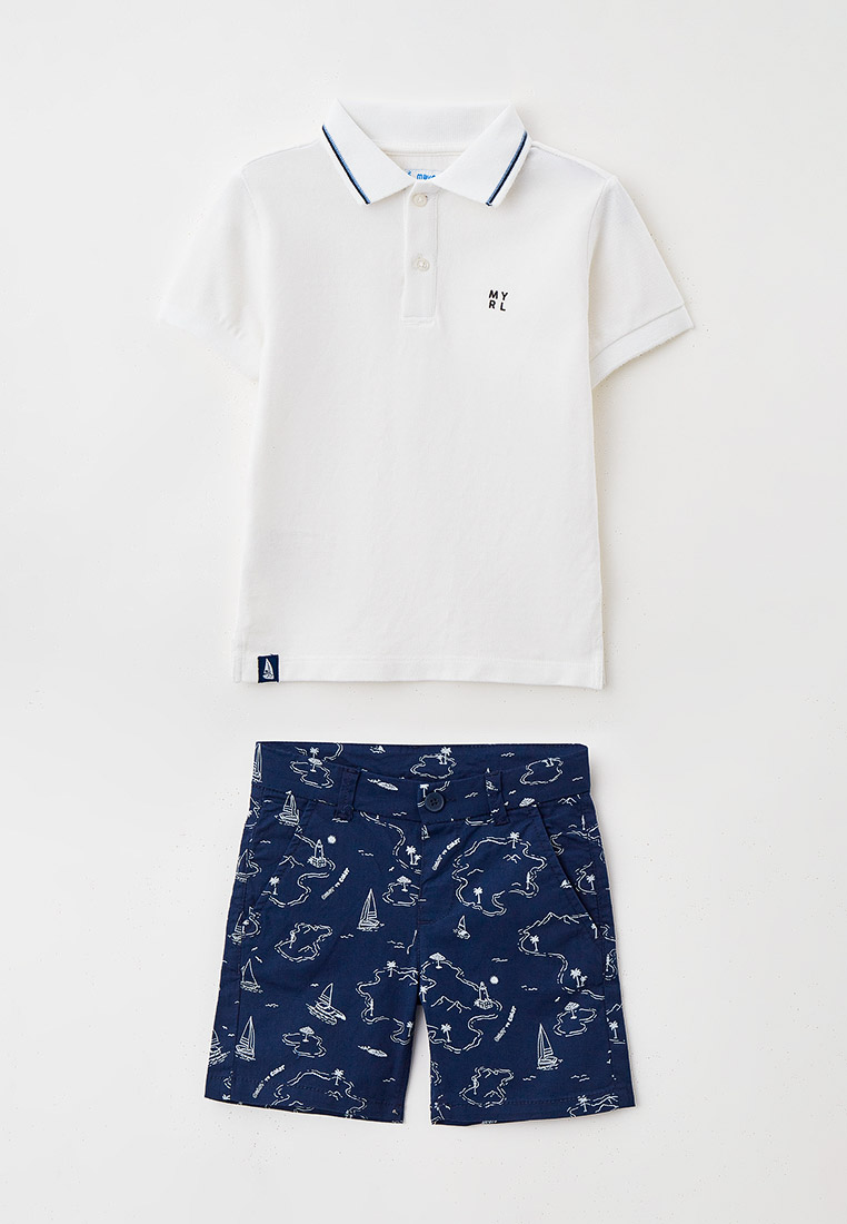 Поло и шорты Mayoral, цвет: белый, RTLACM339701 — купить в интернет ...
