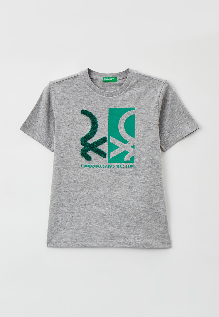 Футболка United Colors of Benetton, цвет: серый, RTLACM404701 — купить ...