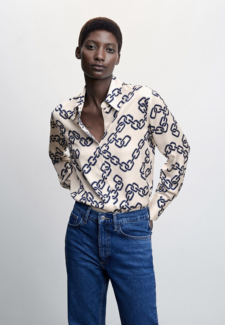 Блуза Mango IDEALE, цвет: бежевый, RTLACM773701 — купить в интернет ...