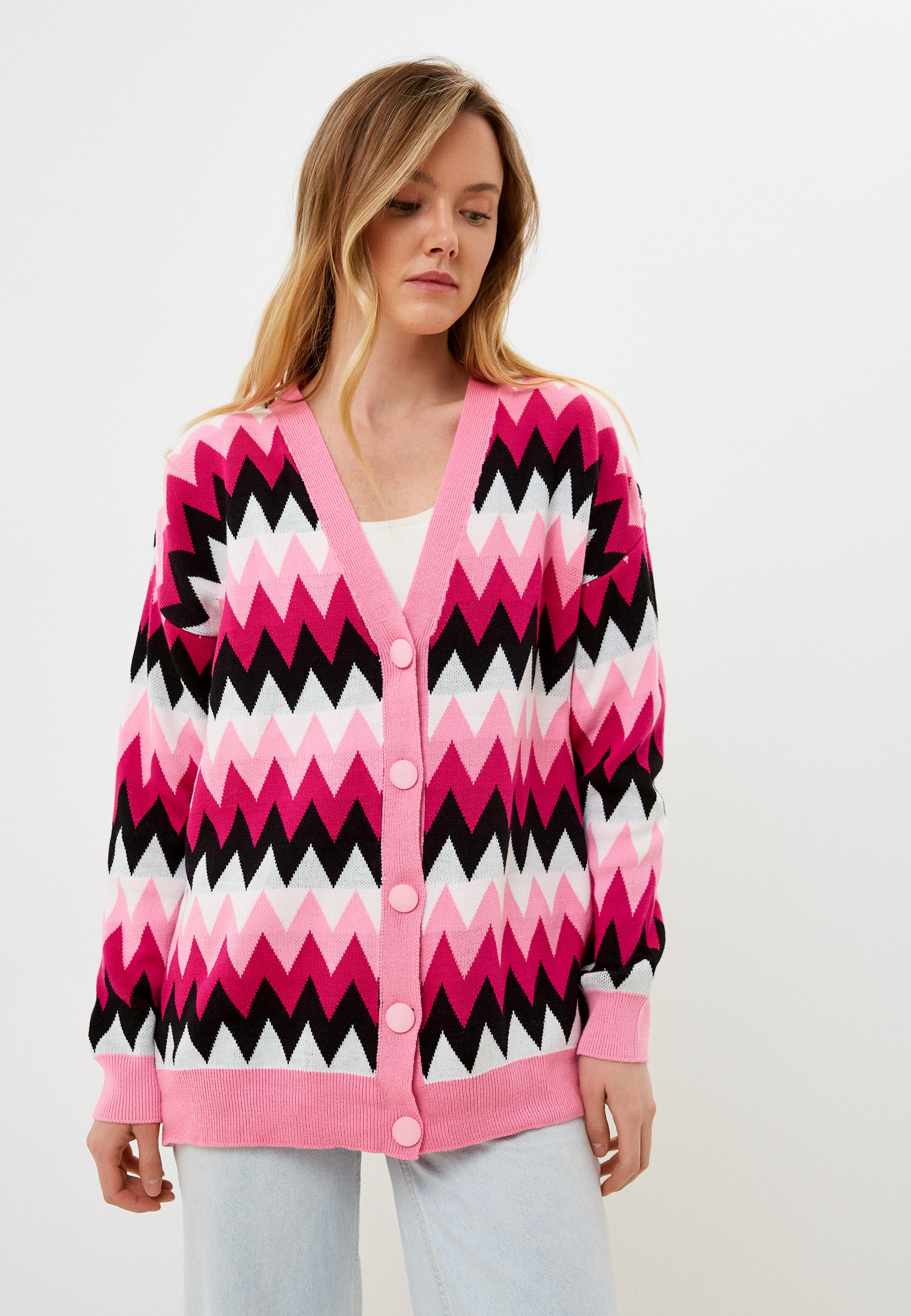 Кардиган Vickwool, цвет: мультиколор, RTLACM994201 — купить в интернет ...