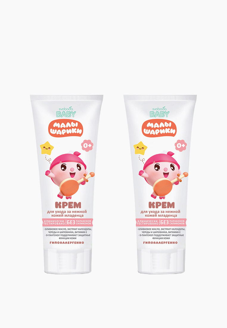 Крем для тела Svoboda Baby за нежной кожей младенца 0+, 2 шт. х 72 г ...