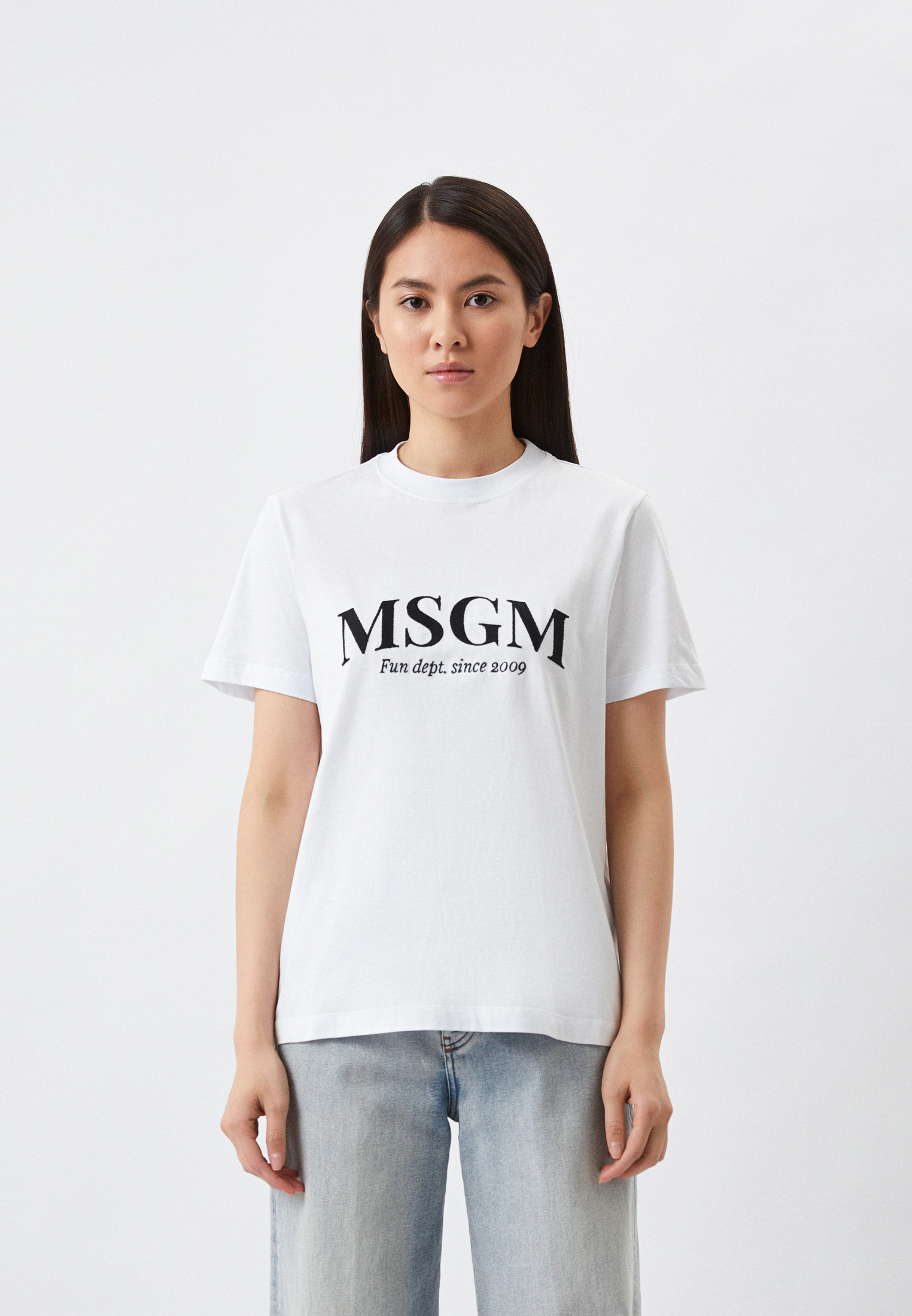 Футболка MSGM, цвет: белый, RTLACN343301 — купить в интернет-магазине ...