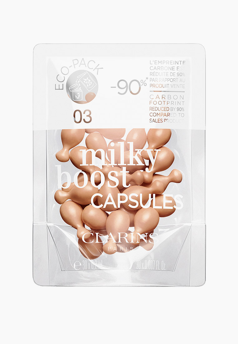 Тональный флюид Clarins MILKY BOOST CAPSULES Refill, в капсулах ...