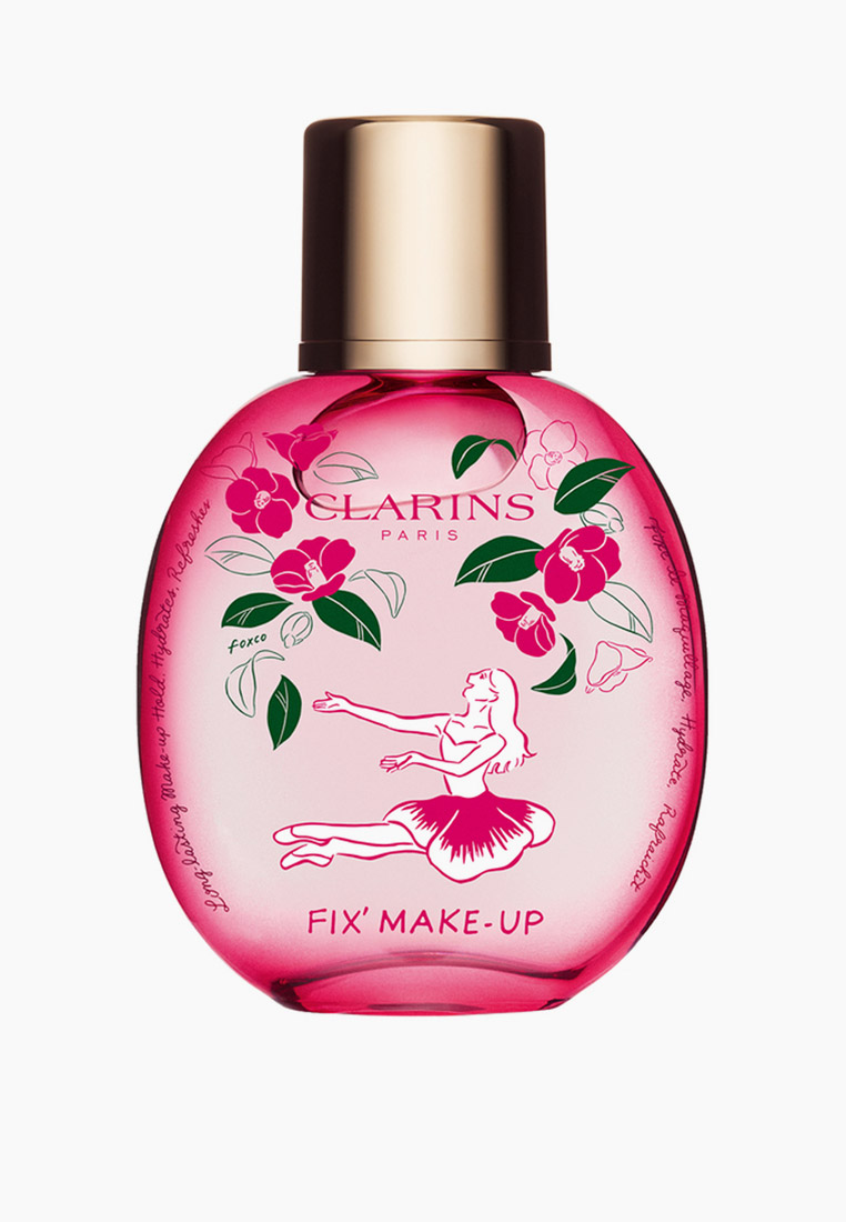 Спрей для фиксации макияжа Clarins с ароматом родомирта, увлажняющий и ...