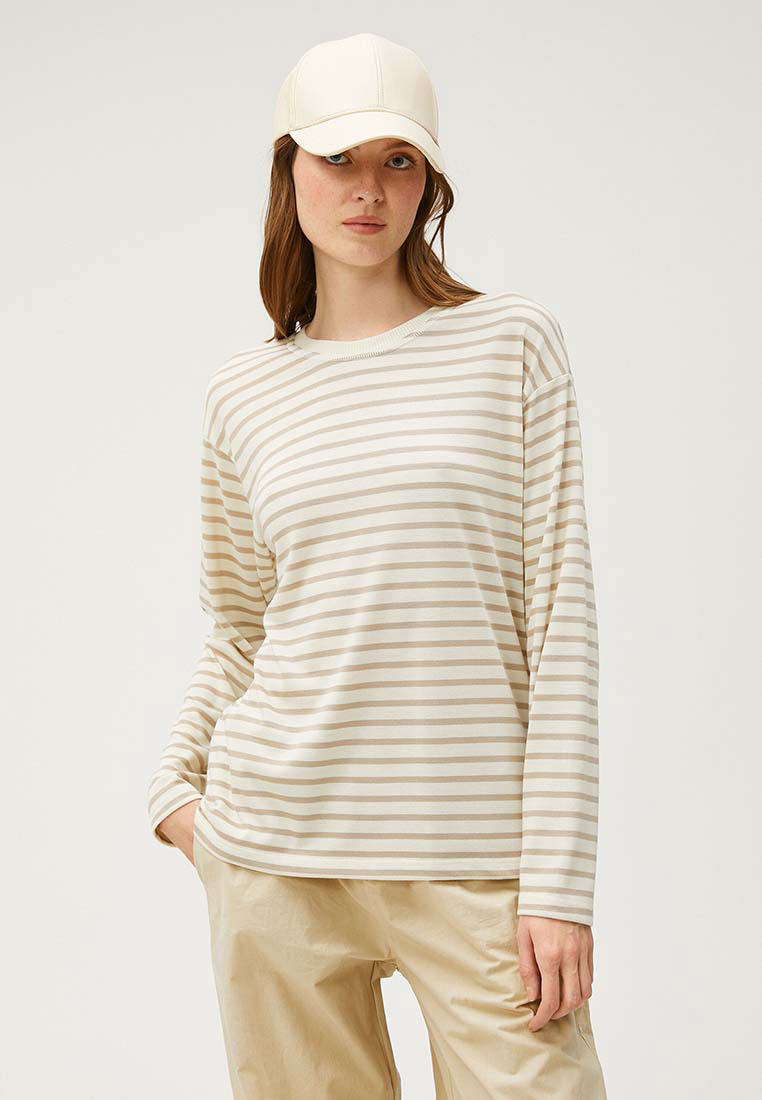 Лонгслив Koton, цвет: бежевый, RTLACN429401 — купить в интернет ...