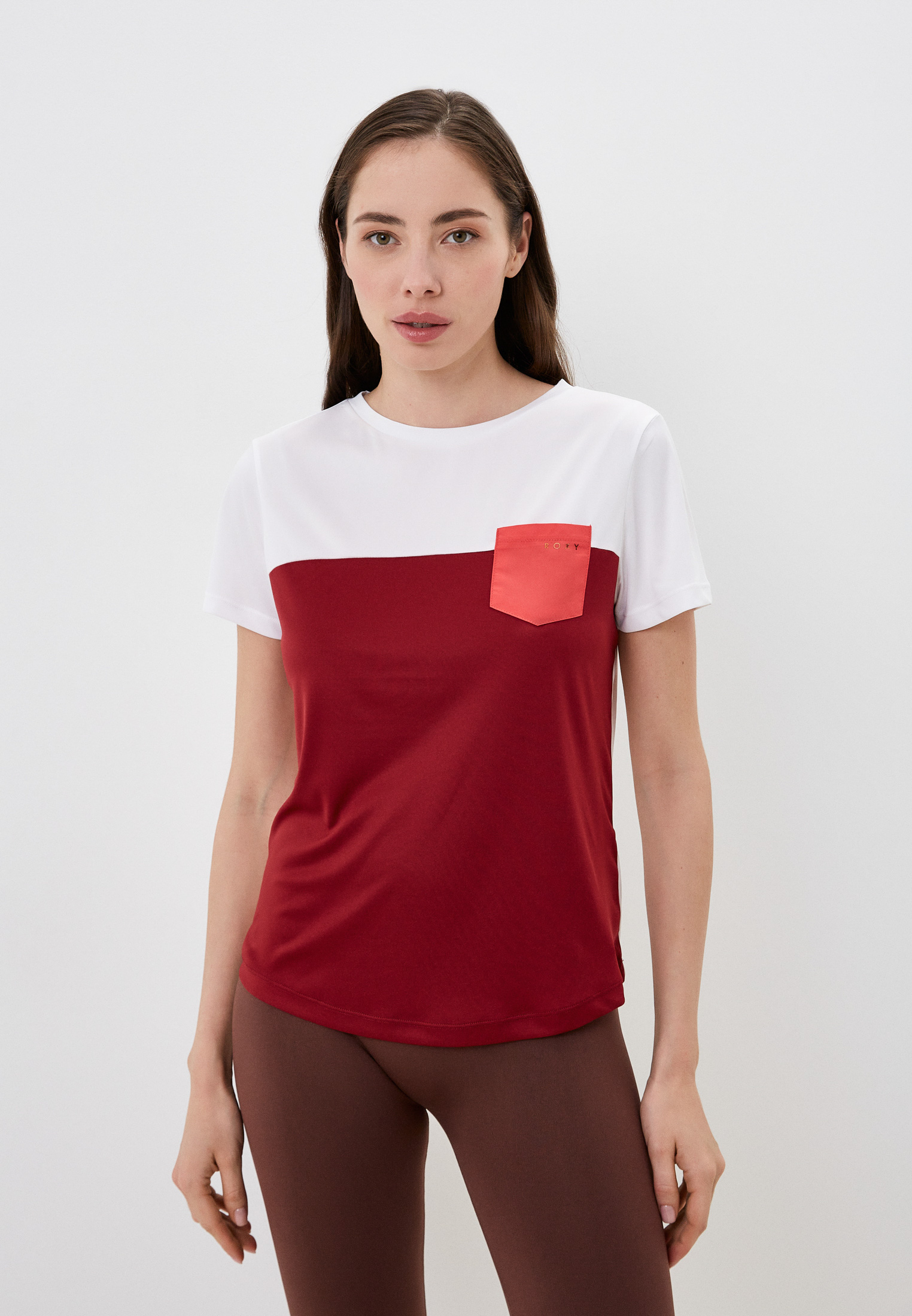 Футболка Roxy, цвет: красный, RTLACN725001 — купить в интернет-магазине ...