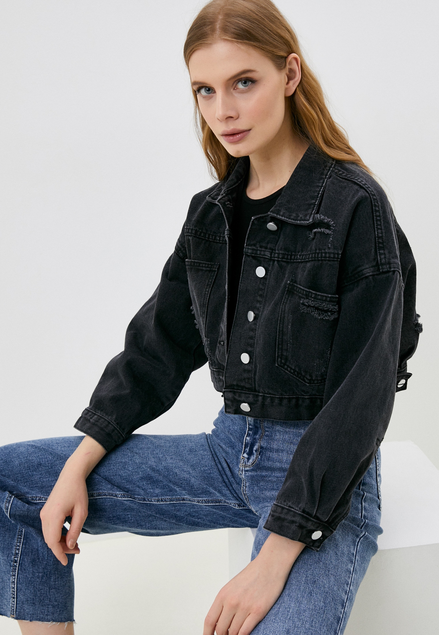 Куртка джинсовая Bad Queen, цвет: черный, RTLACO494601 — купить в ...