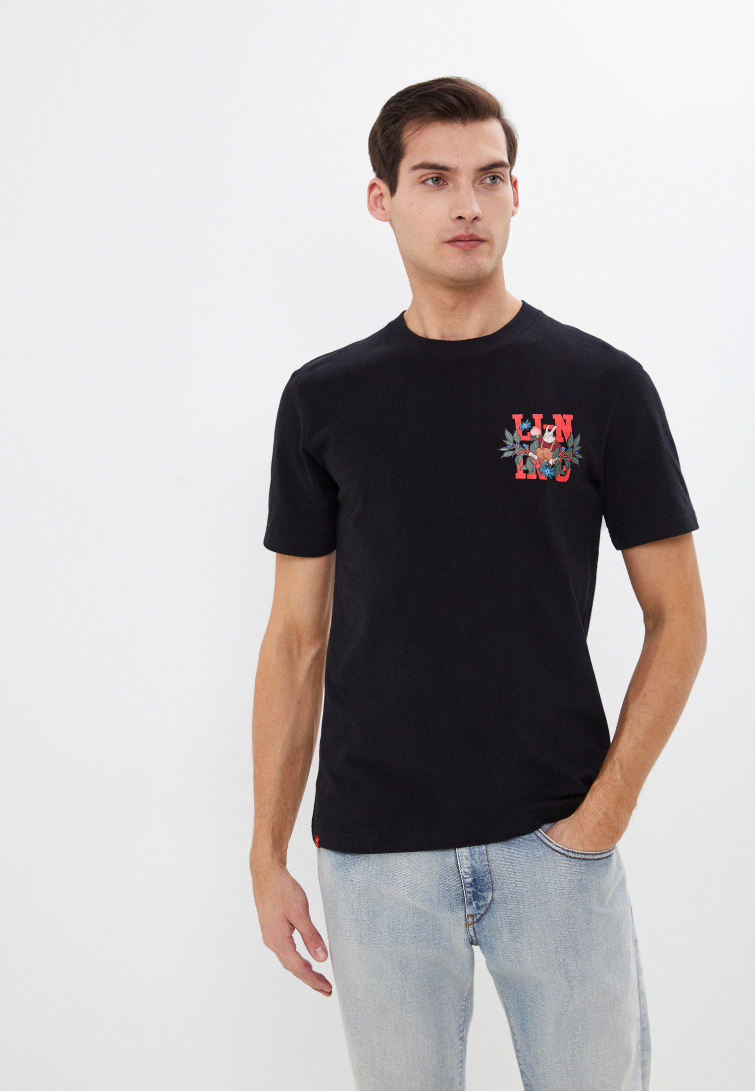 Футболка Li-Ning Sports LifeChinese Culture S/S Tee, цвет: черный ...