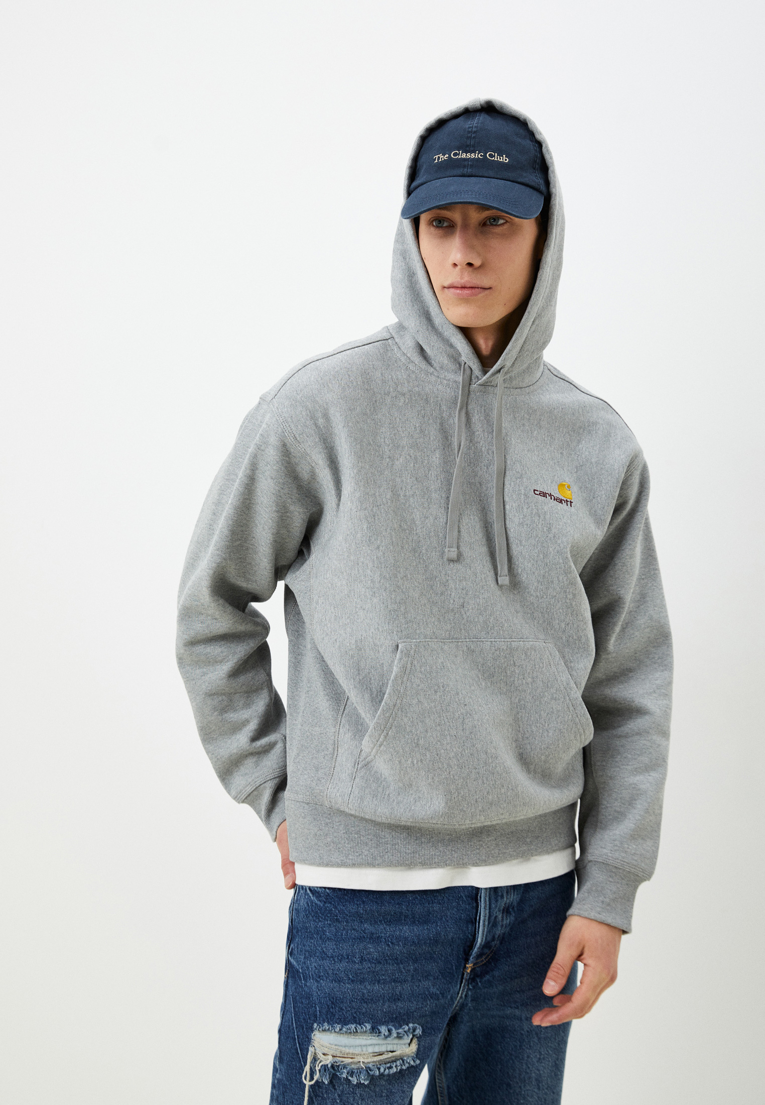 Худи Carhartt WIP, цвет: серый, RTLACP360801 — купить в интернет ...