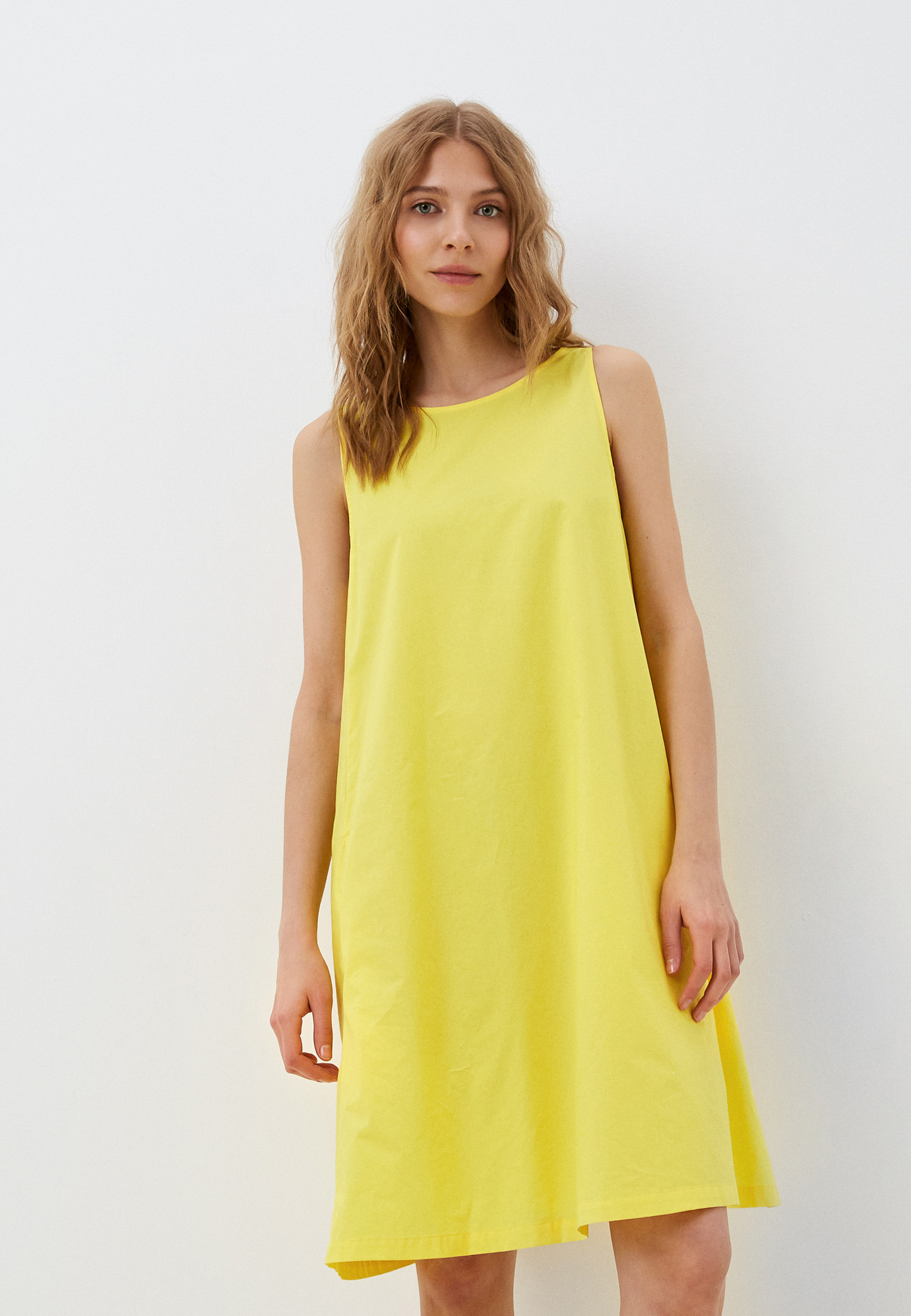 Платье United Colors of Benetton, цвет: желтый, RTLACP818601 — купить в ...