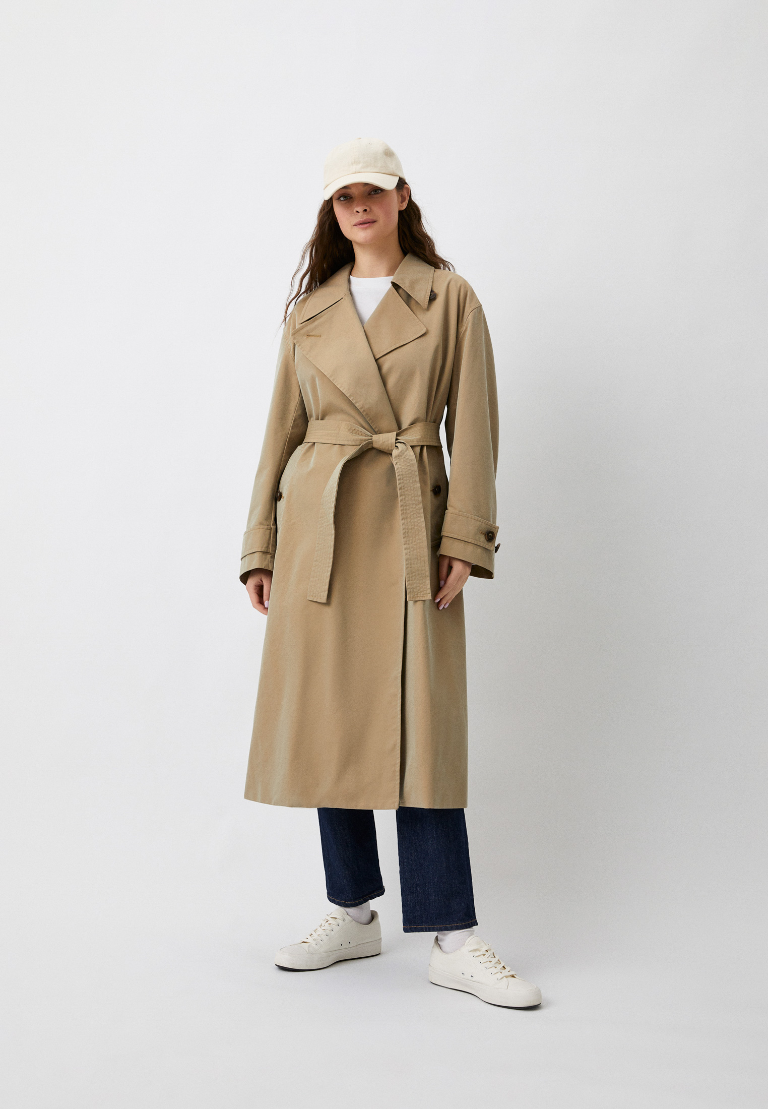 Плащ UNIQLO Uniqlo U, цвет: бежевый, RTLACQ378101 — купить в интернет ...