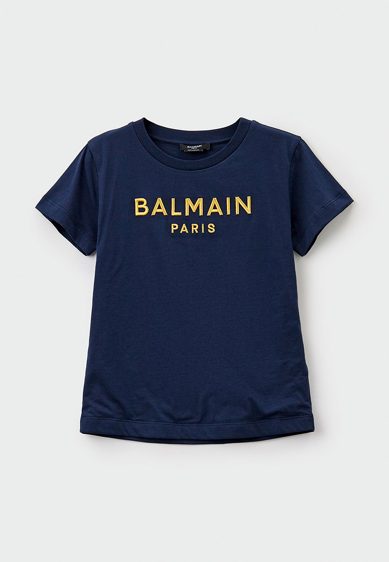 Футболка Balmain, цвет: синий, RTLACQ730101 — купить в интернет ...