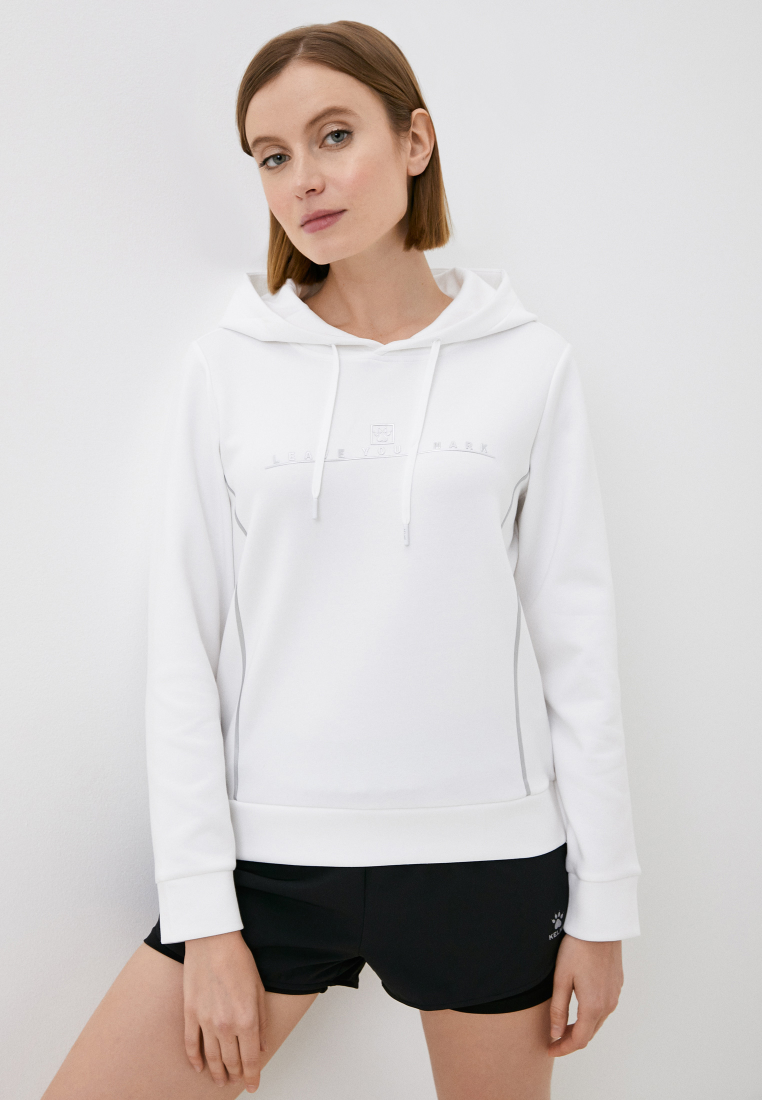 Худи Kelme Женская толстовка с капюшоном, цвет: белый, RTLACQ849801 ...