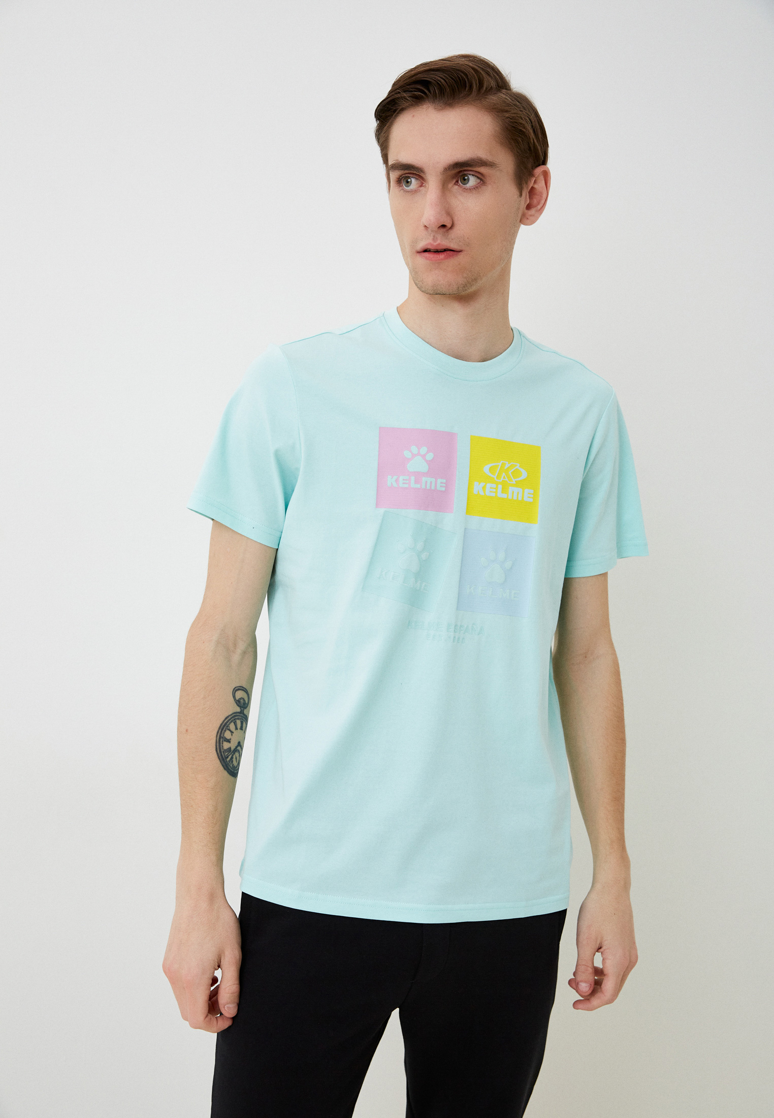 Футболка Kelme, цвет: бирюзовый, RTLACQ856901 — купить в интернет ...