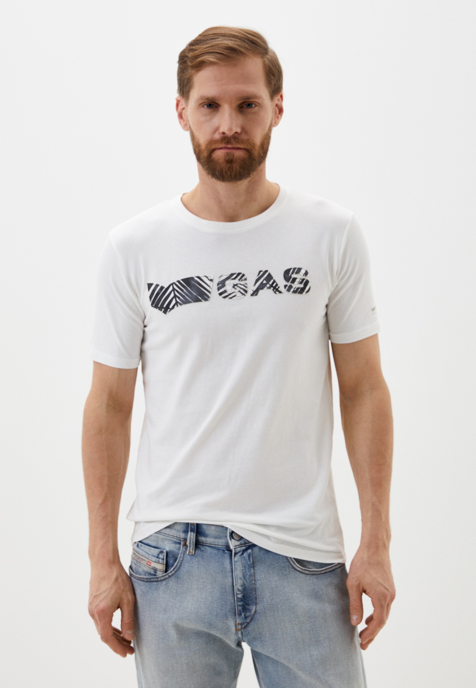 Футболка Gas, цвет: белый, RTLACQ958801 — купить в интернет-магазине Lamoda