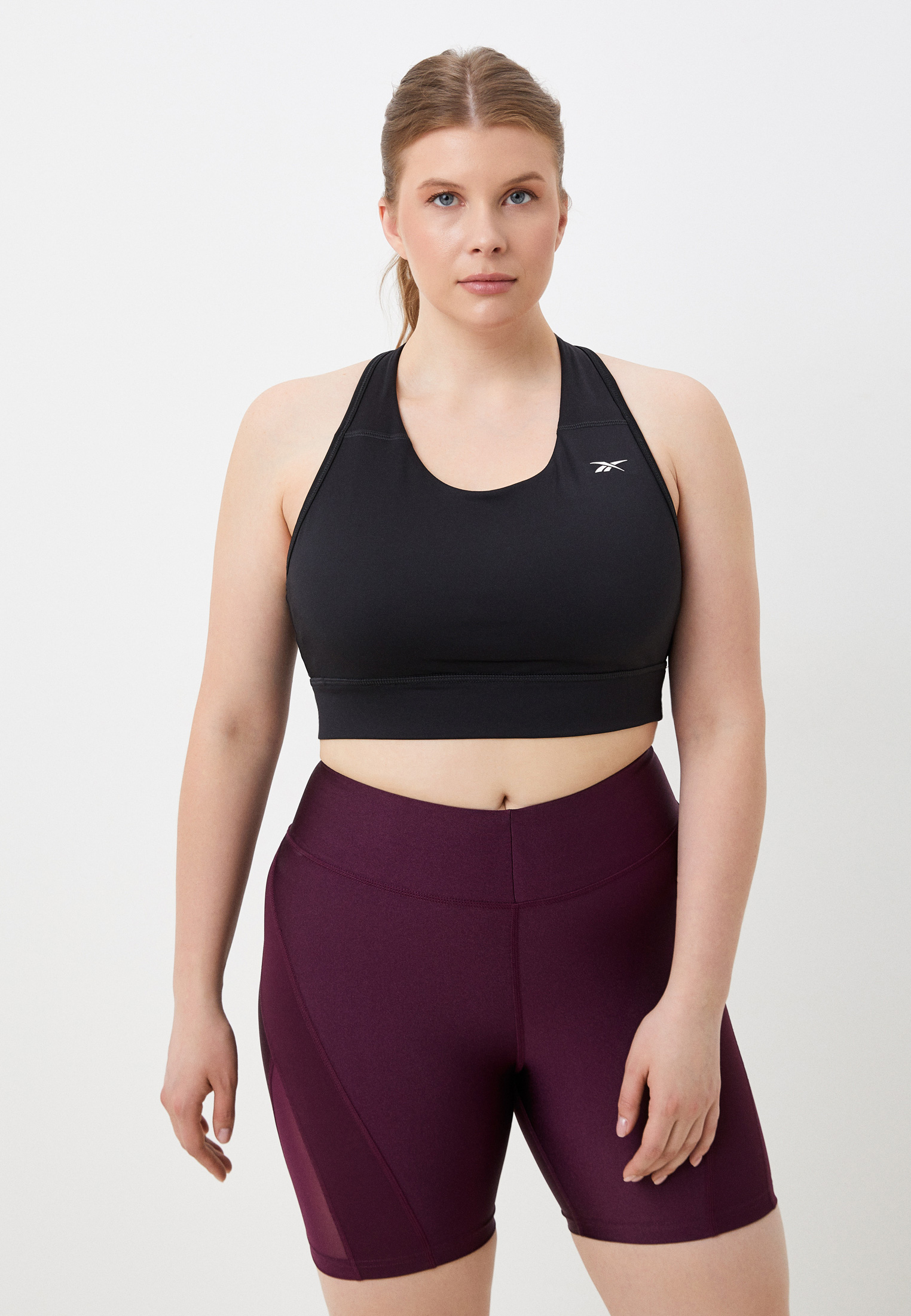Топ спортивный Reebok RE BRA IN, цвет: черный, RTLACR198101 — купить в ...