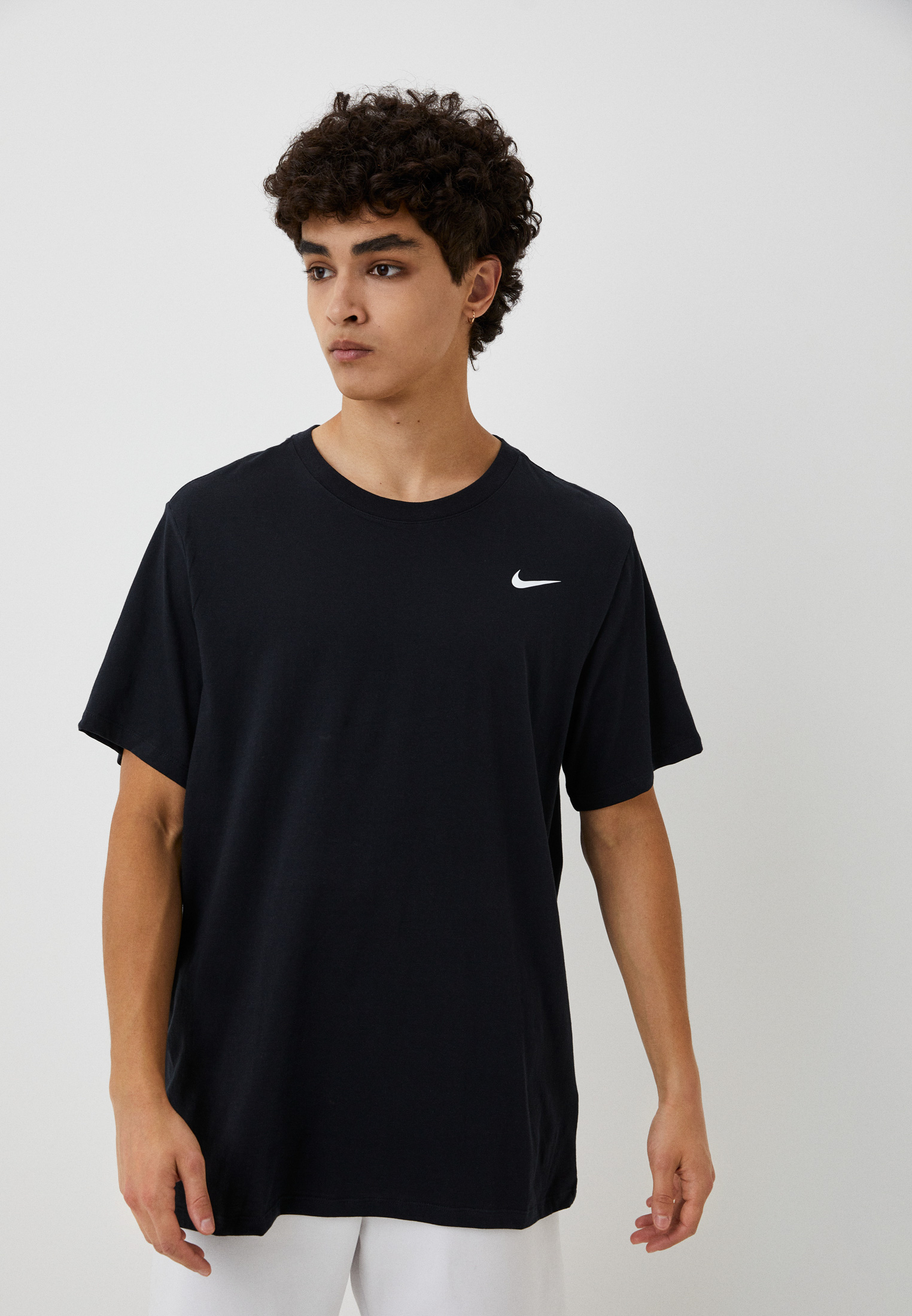 Футболка спортивная Nike T-Shirt DRY TEE DFC DREW SOLID, цвет: черный ...