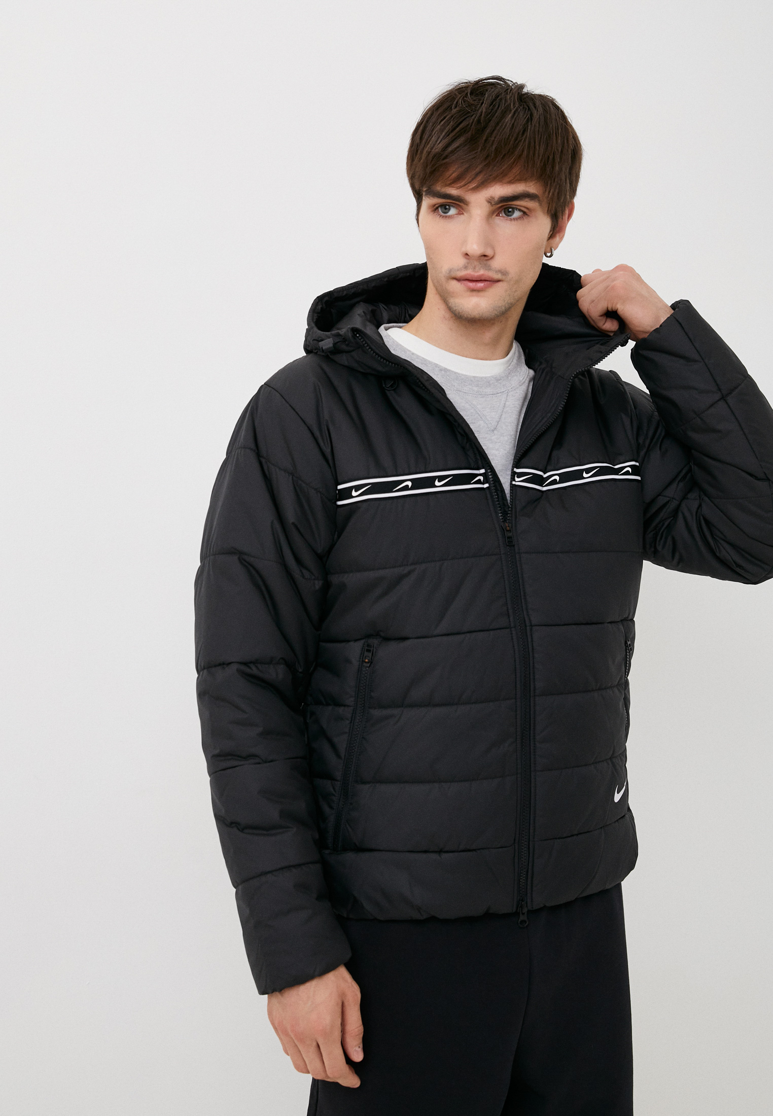 Куртка утепленная Nike M NSW REPEAT SYN FILL JKT, цвет: черный ...