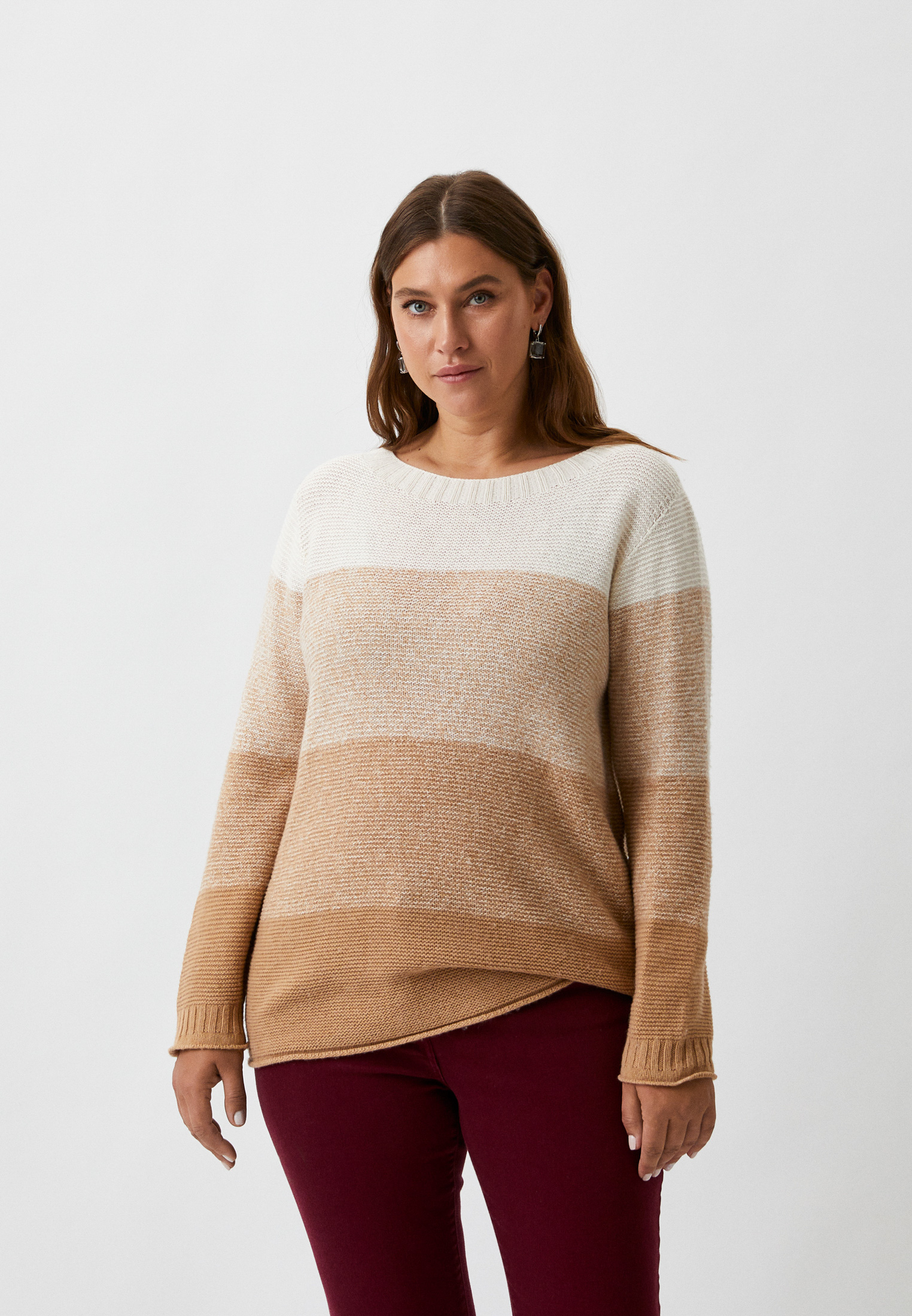 Джемпер Marina Rinaldi Voyage ACCORDO, цвет: бежевый, RTLACS331601 ...