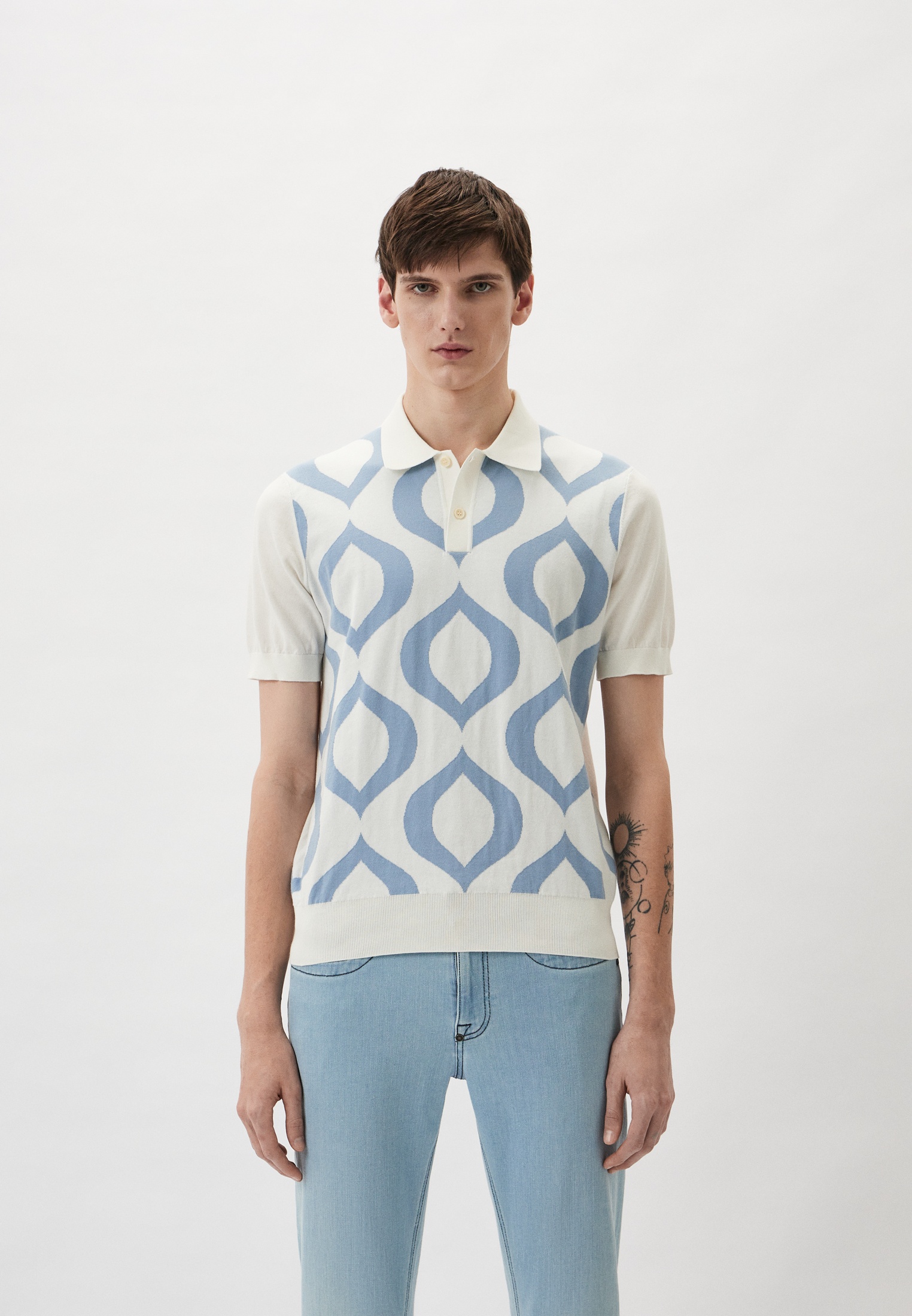 Поло Bikkembergs, цвет: белый, RTLACS581201 — купить в интернет ...