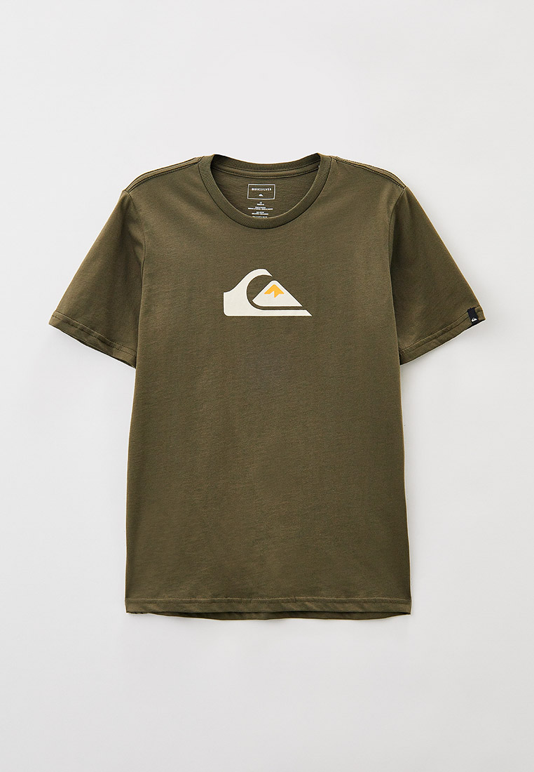 Футболка Quiksilver COMPLOGO B TEES CRE0, цвет: хаки, RTLACS785301 ...