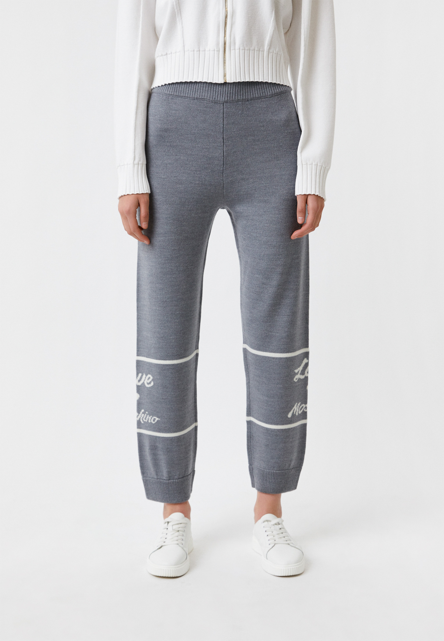 Брюки Love Moschino, цвет: серый, RTLACS882101 — купить в интернет ...