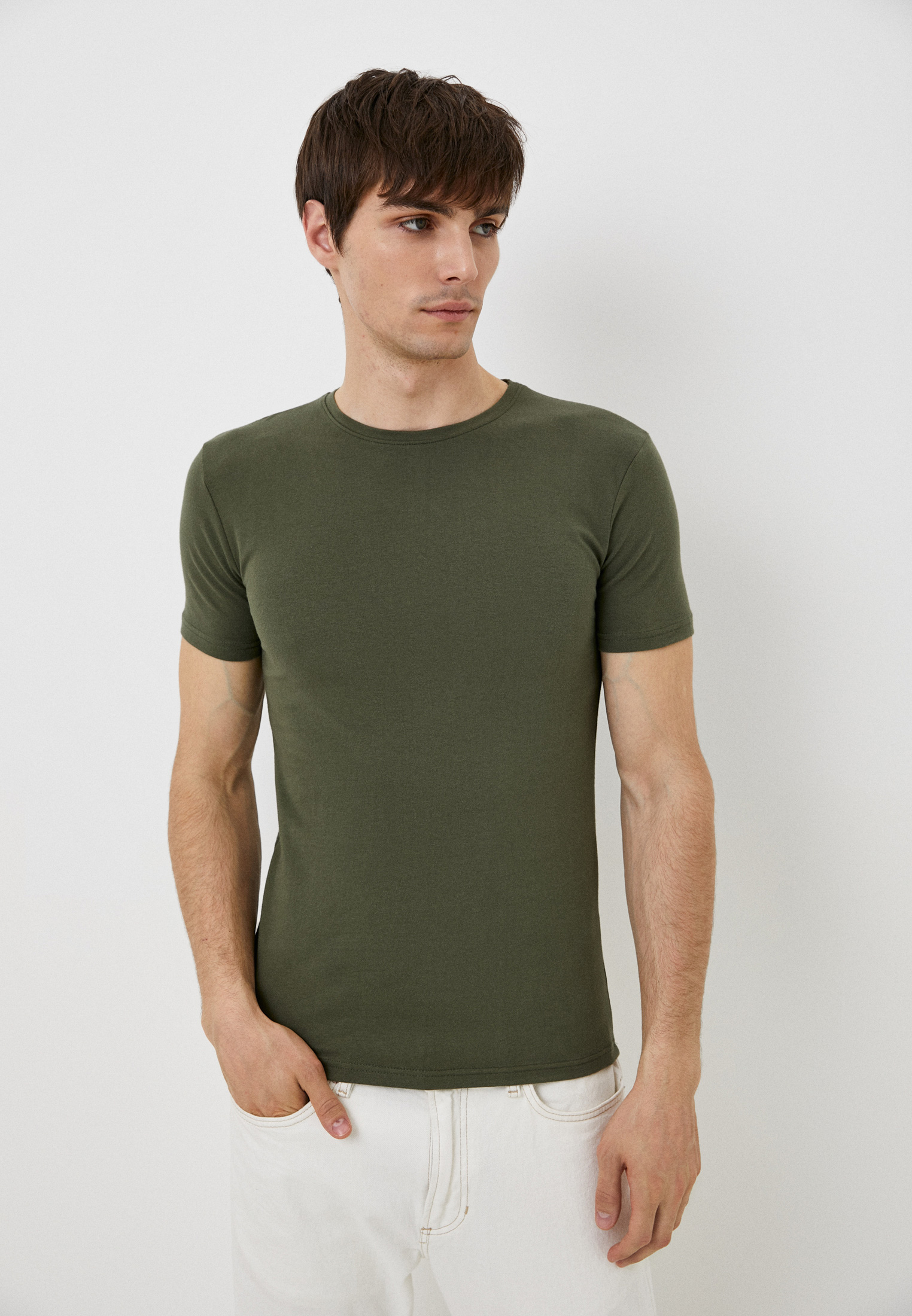 Футболка Basics & More, цвет: хаки, RTLACT319301 — купить в интернет ...