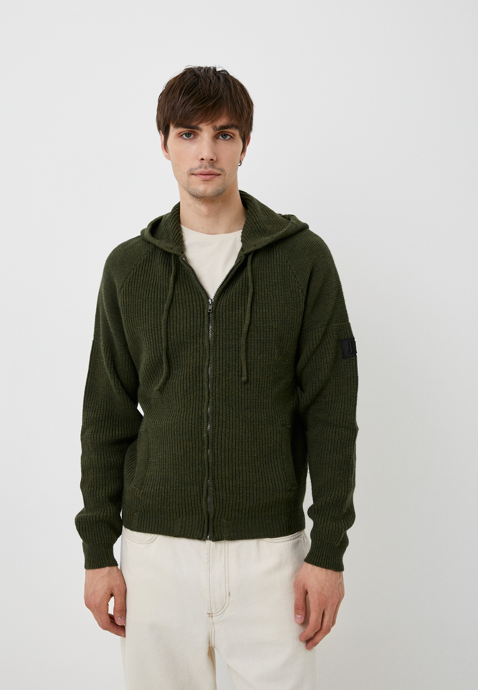 Кардиган J.B4, цвет: хаки, RTLACT412201 — купить в интернет-магазине Lamoda