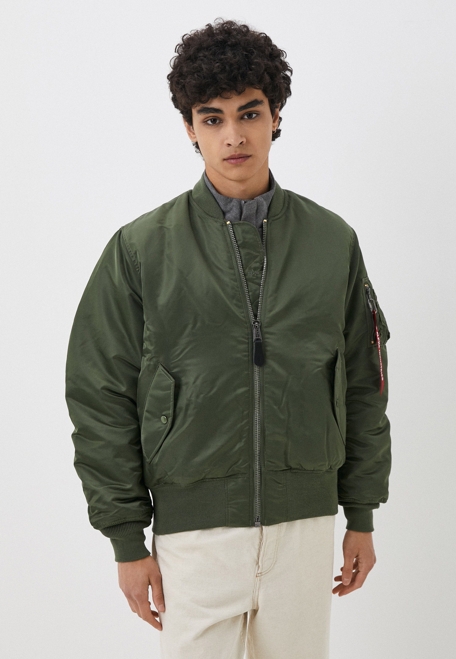 Куртка утепленная и брелок Alpha Industries ALPHA MA-1 FLIGHT JACKET ...